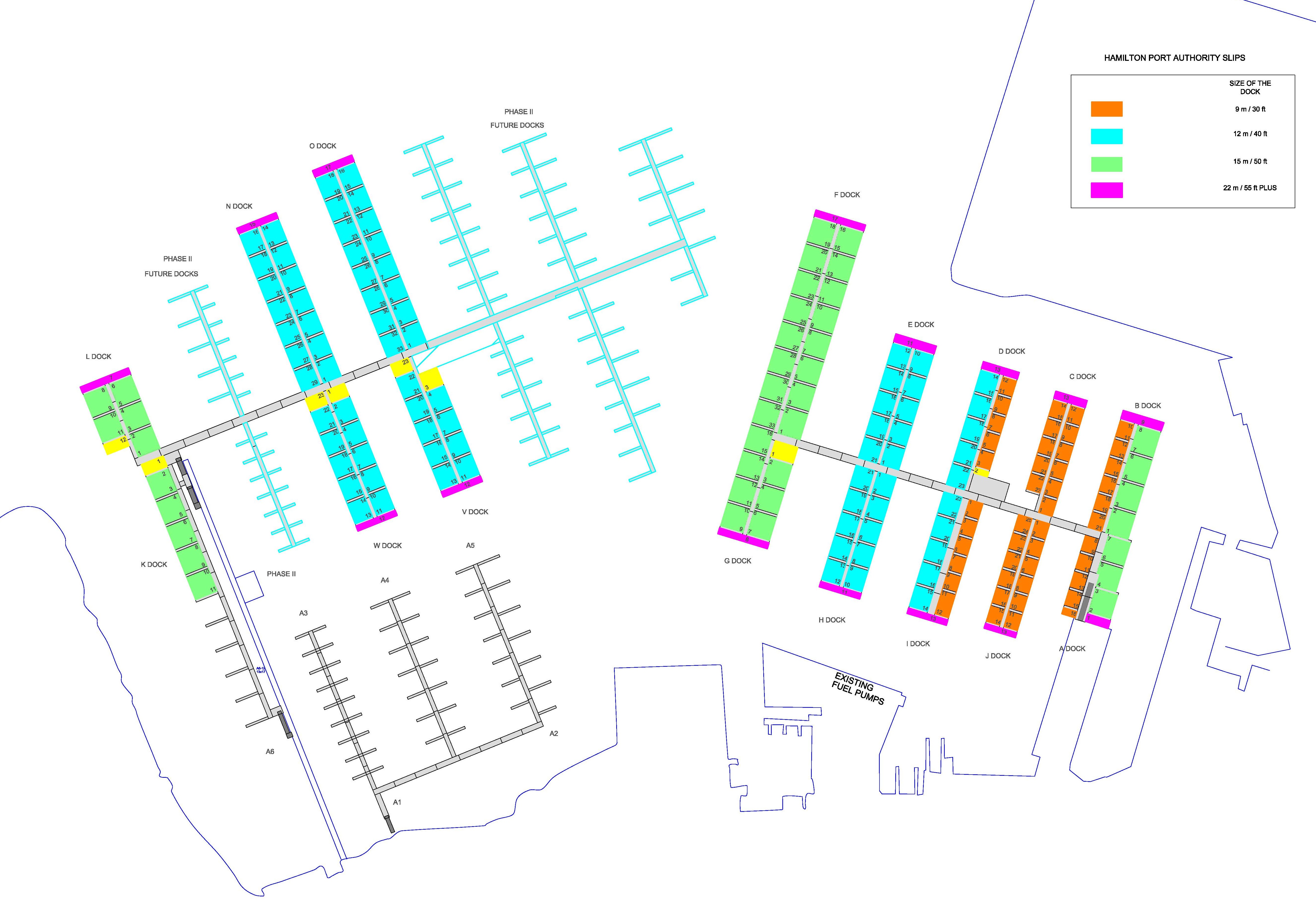 Slip Map | Harbour West Marina